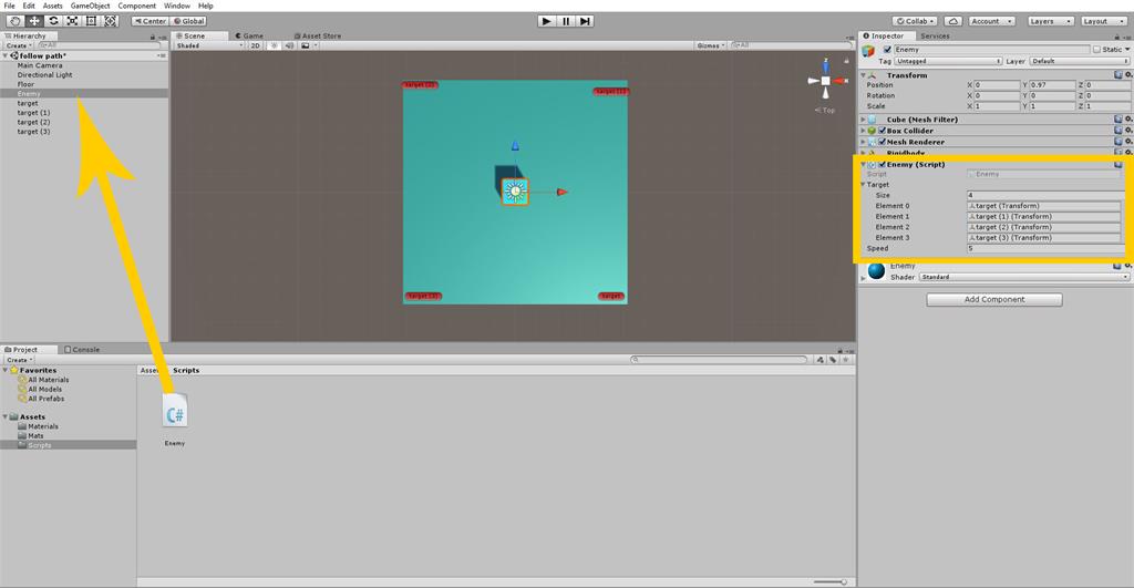 Object Follow A Path Using C# Scripts In Unity